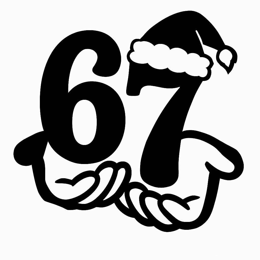 Santa 6 7 SVG, Six Seven Meme Png, 6 7 Santa Png, Cricut, 6 7 Santa hat ...